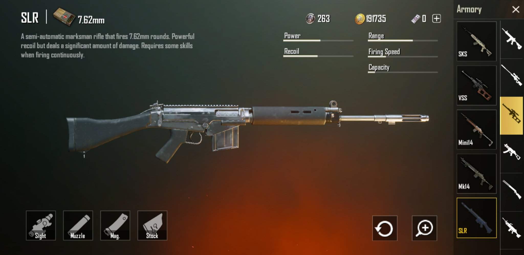 Self-Loading Rifle, Salah Satu Senjata Paling Berdamage!