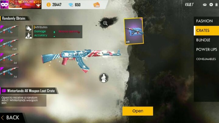 Complete List of Evo Guns FF, Which is Your Favorite?