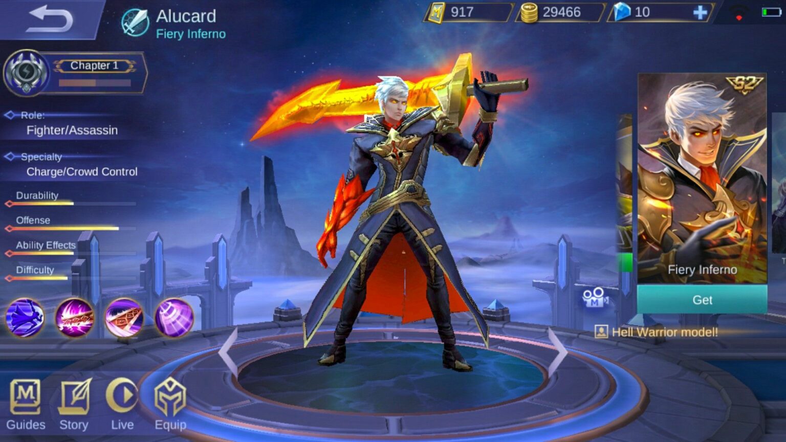 List of First to Last ML Season Skins