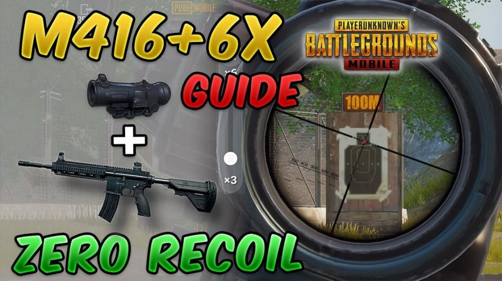PUBG Sensitivity Settings for Combo M416 and Scope 6x