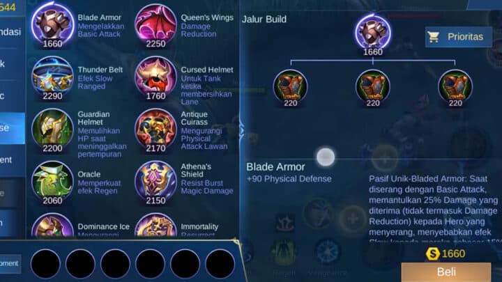 The Best Mobile Legends Tank Item, Use It for Victory!