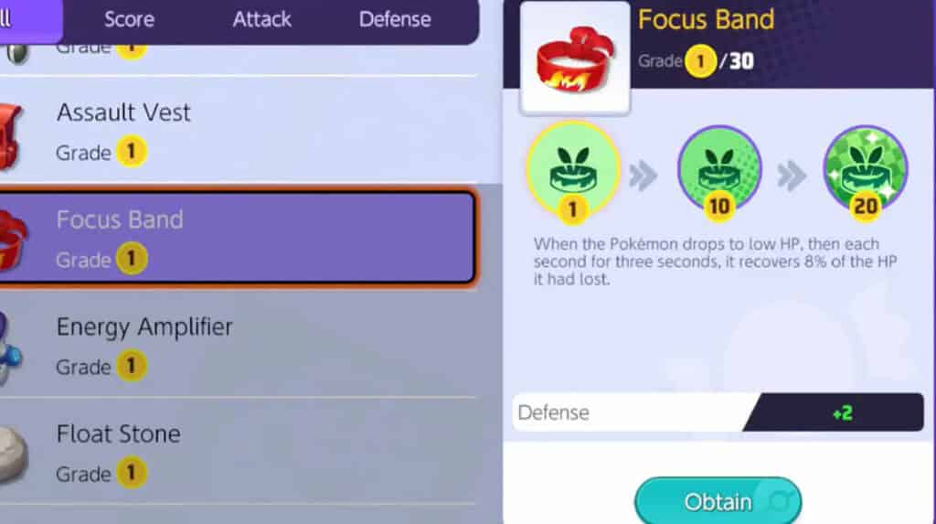 Pokemon Unite Focus Band, An Effective Way to Add Pokemon Core Defense
