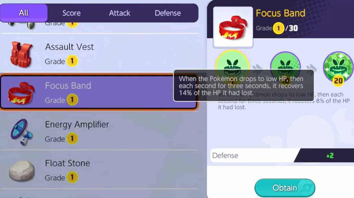 Pokemon Unite Focus Band, An Effective Way to Add Pokemon Core Defense