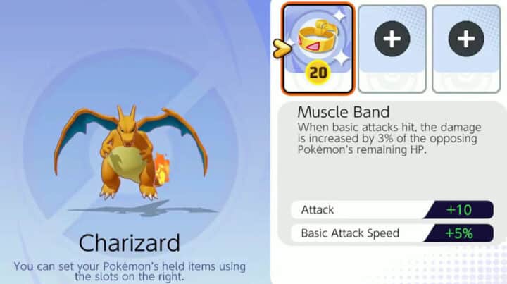 Pokemon Unite Muscle Band, Strengthen Your Pokemon Physical Attacker!