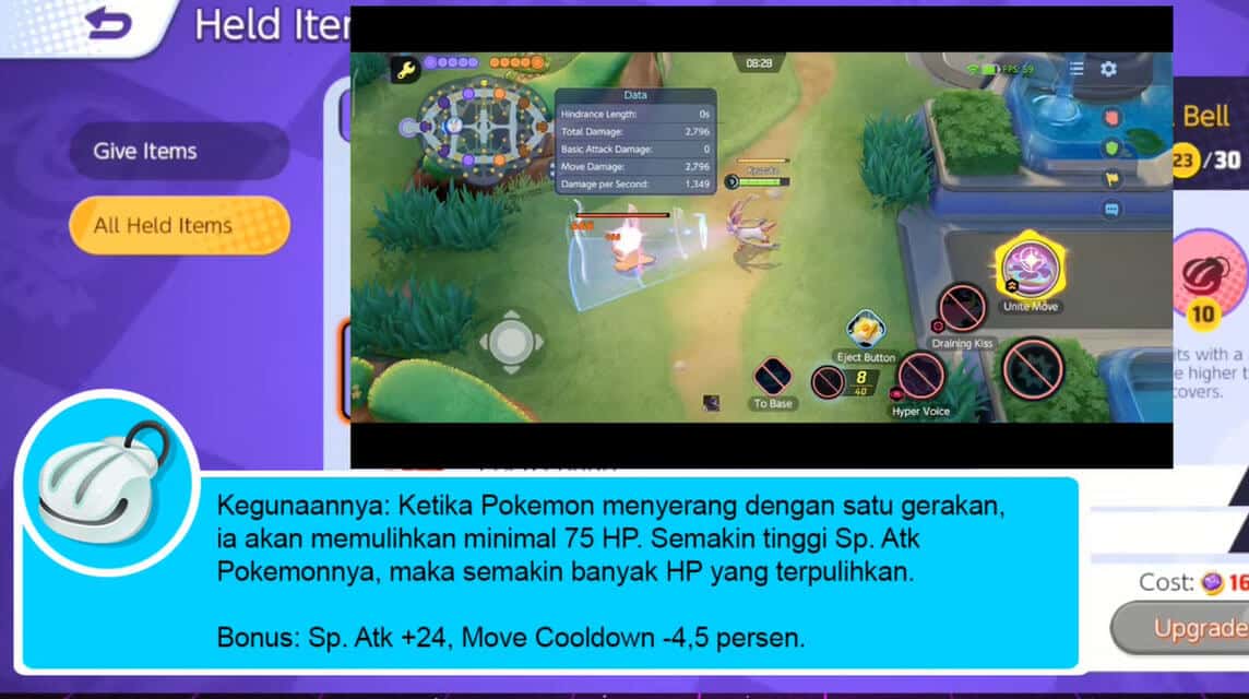 Shell Pokemon Unite Bell, Suitable For Pokemon Sp. Attackers!