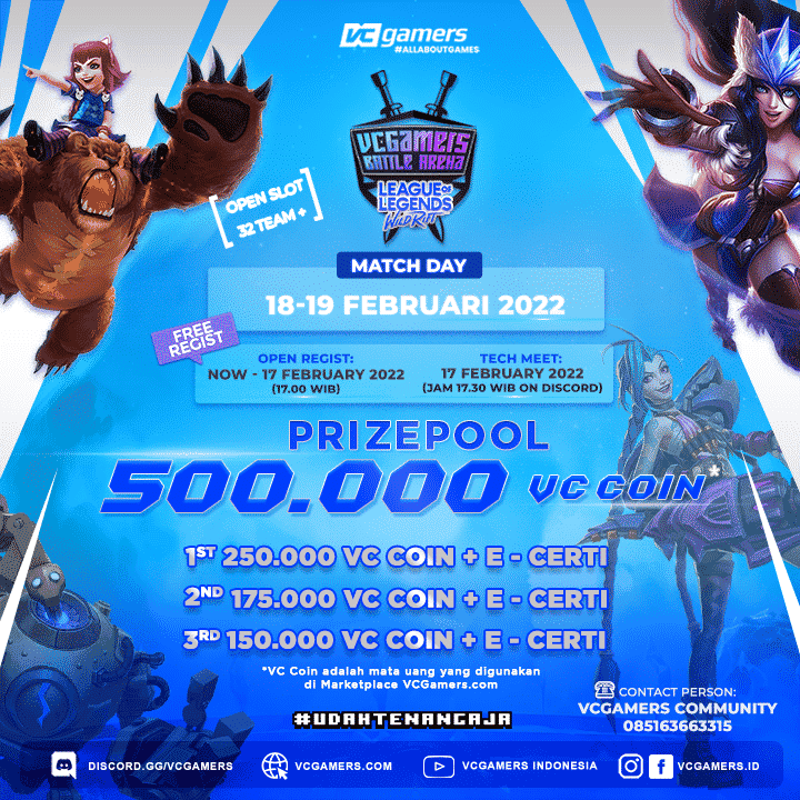 VCGamers Battle Arena February 2022 League of Legends: Wild Rift