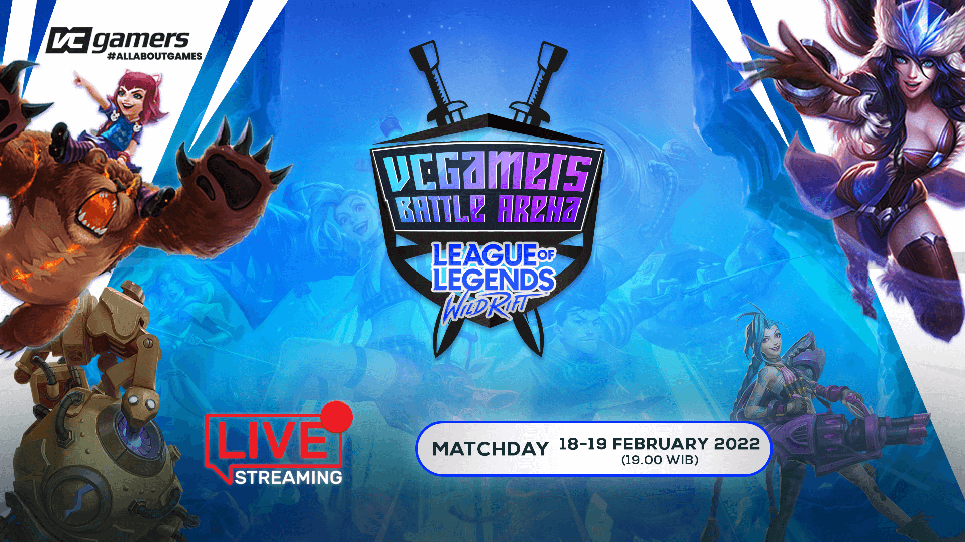 VCGamers Battle Arena February 2022 League of Legends: Wild Rift
