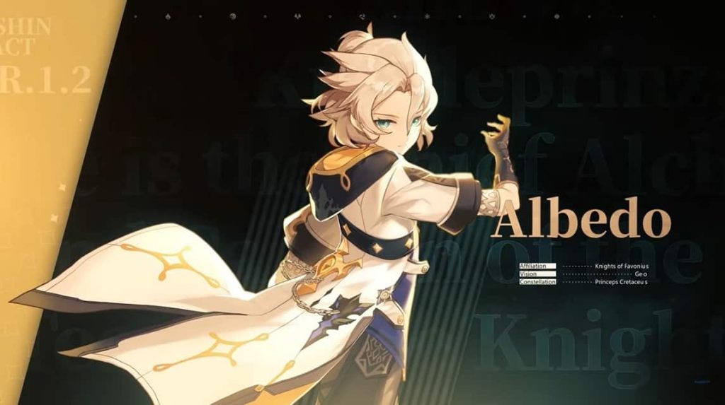 Build Albedo Genshin Impact, Sub DPS dan Support Geo Terbaik