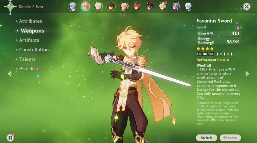 Build Dendro Traveler Genshin Impact: Skill Hingga Party