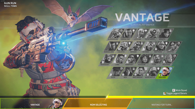 Vantage, a New Legend in Apex Legends Who's Good at Snipers