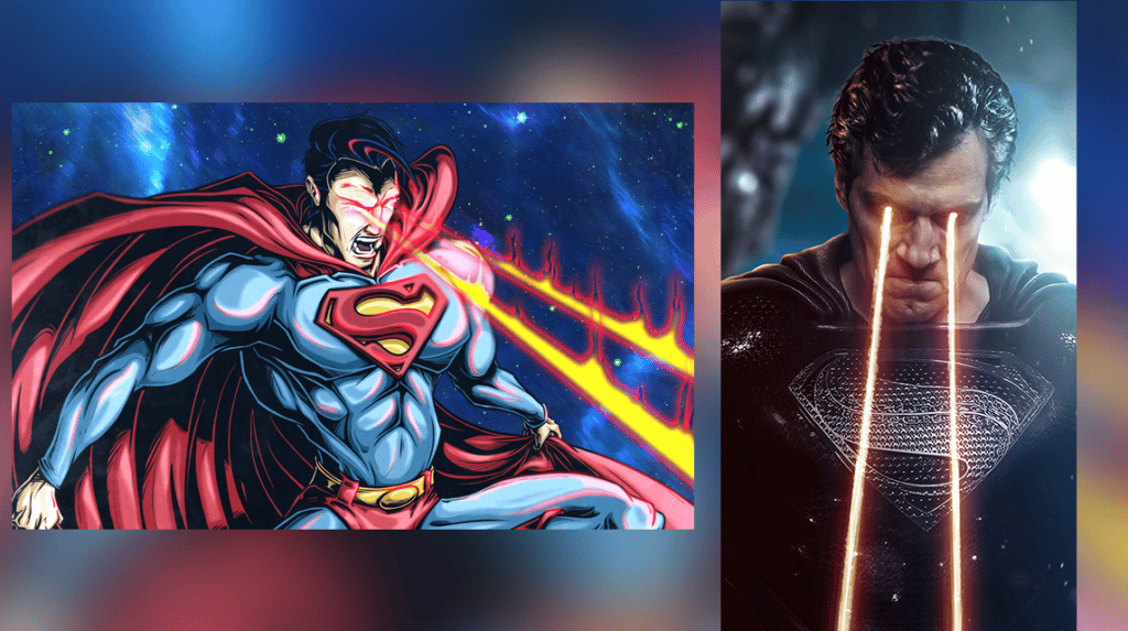 8 Superheroes with Laser Eyes from Famous Movies