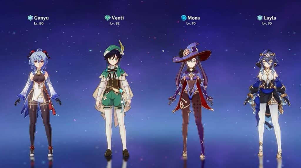 Build Layla Genshin Impact: Skill, Artifact, Weapon, Team Comps