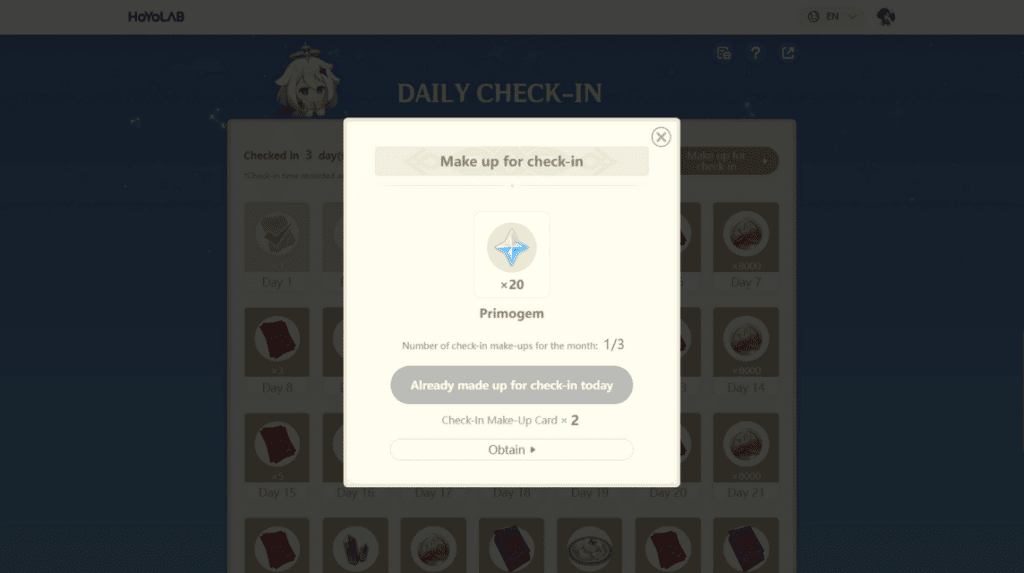 Genshin Impact Daily Check In, Don't Forget to Take the Prize!
