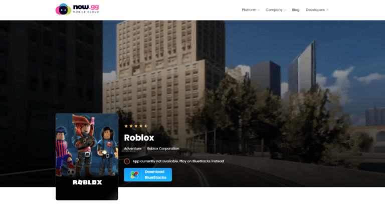 Now.gg를 사용하여 Roblox를 플레이할 때의 이점