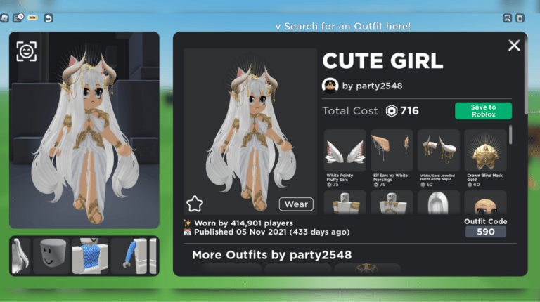 Daftar Avatar Roblox Lucu dari Catalog Avatar Creator