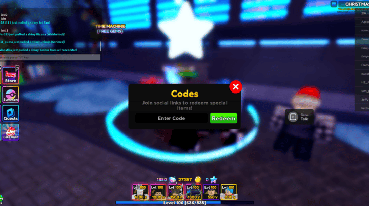 2023년 1월 Roblox Anime Adventures 코드