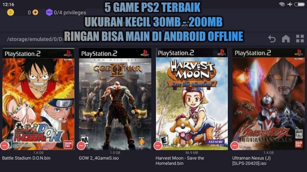 Rekomendasi Game PS2 Ukuran Kecil 2023